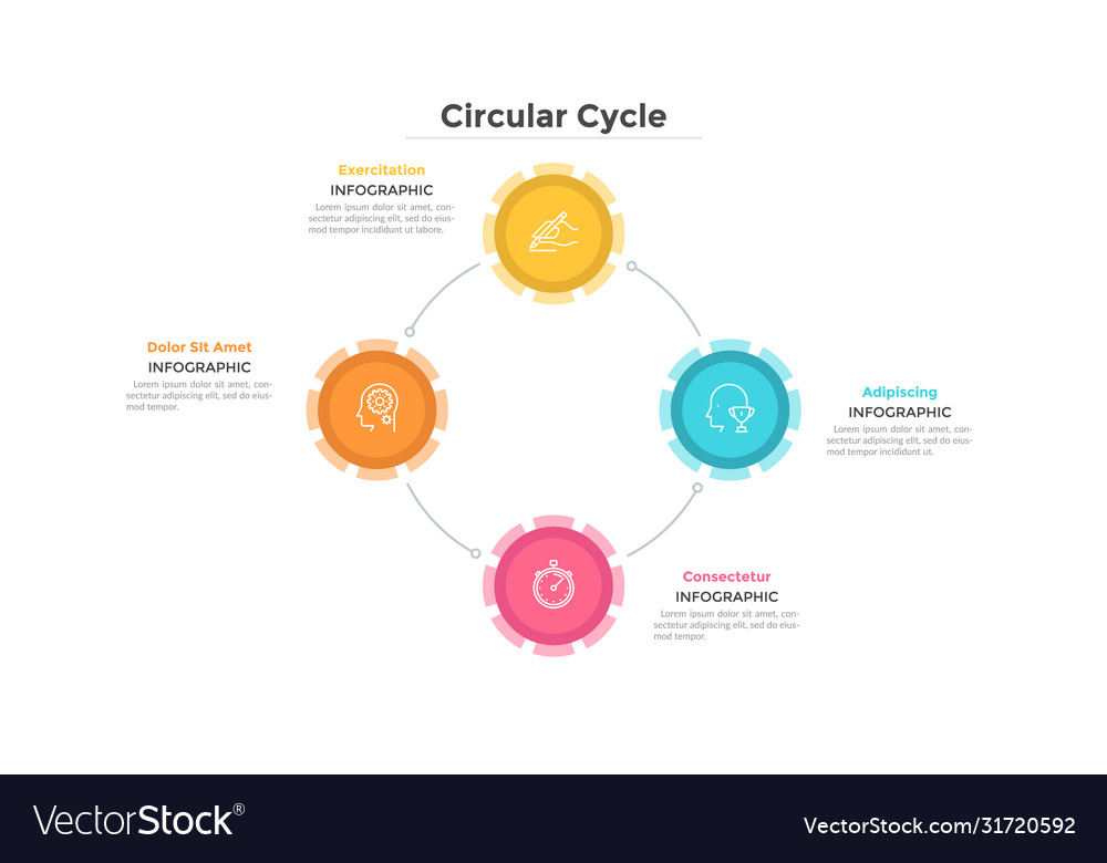 Modern infographic template Royalty Free Vector Image