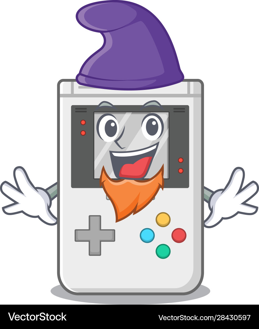 An icon handheld game scroll cartoon character Vector Image