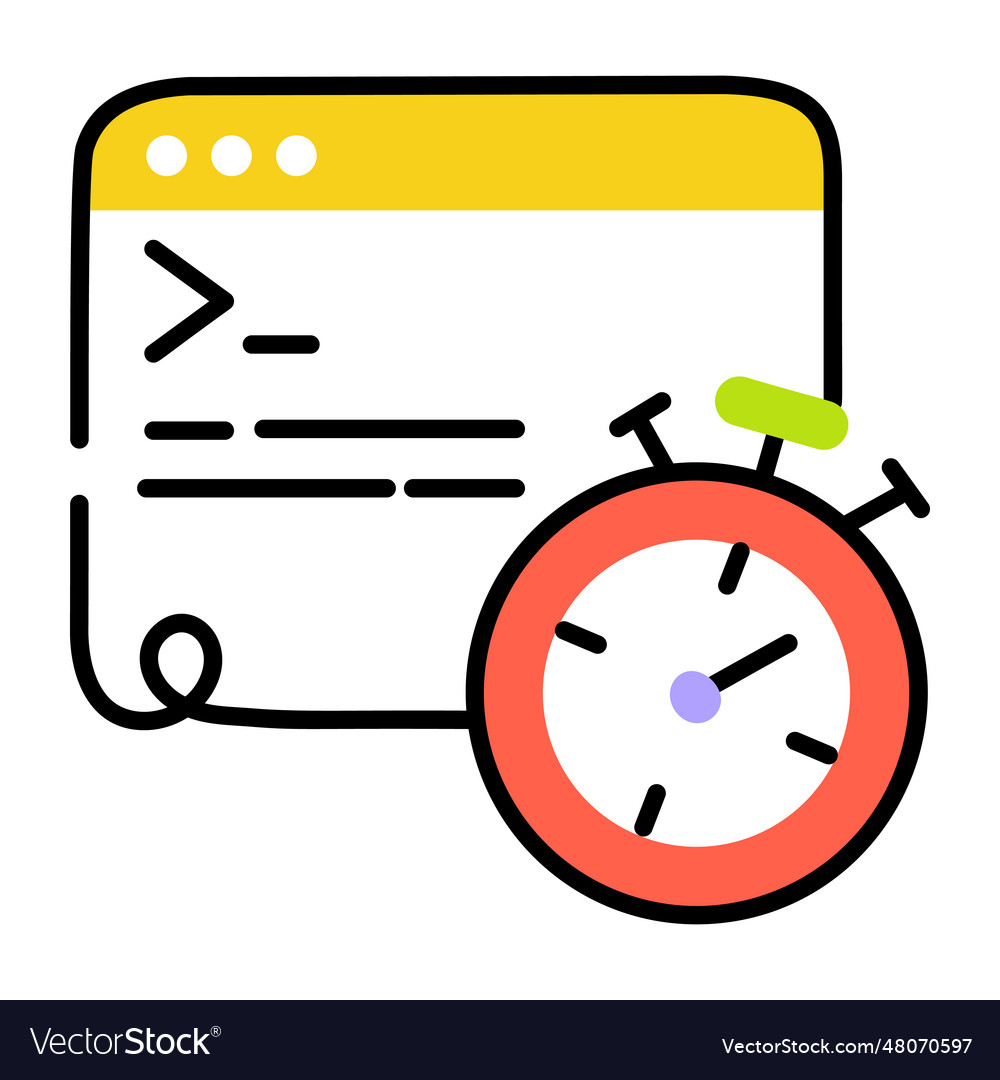 Code runtime Royalty Free Vector Image - VectorStock Code runtime Royalty Free Vector Image - VectorStock