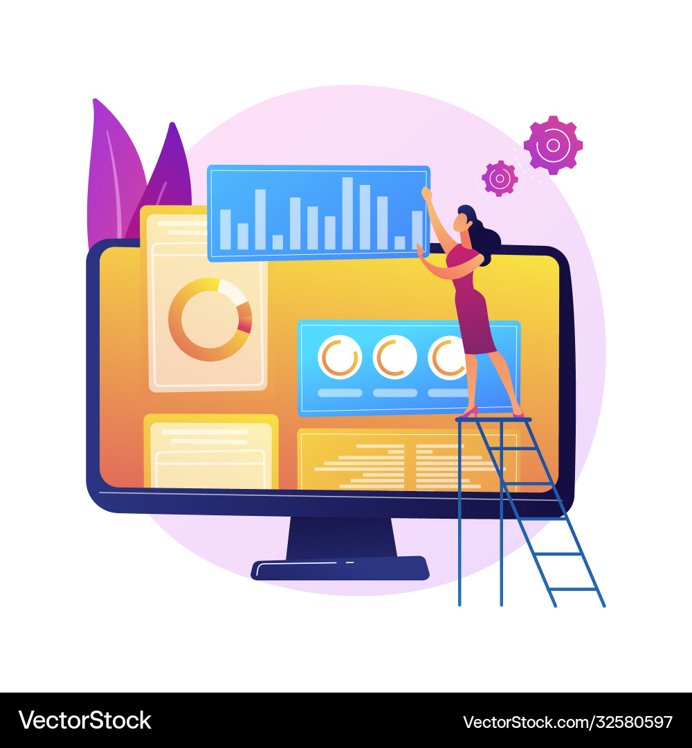 Digital marketing strategy concept metaphor Vector Image