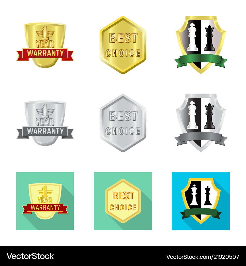 Emblem and badge symbol Royalty Free Vector Image
