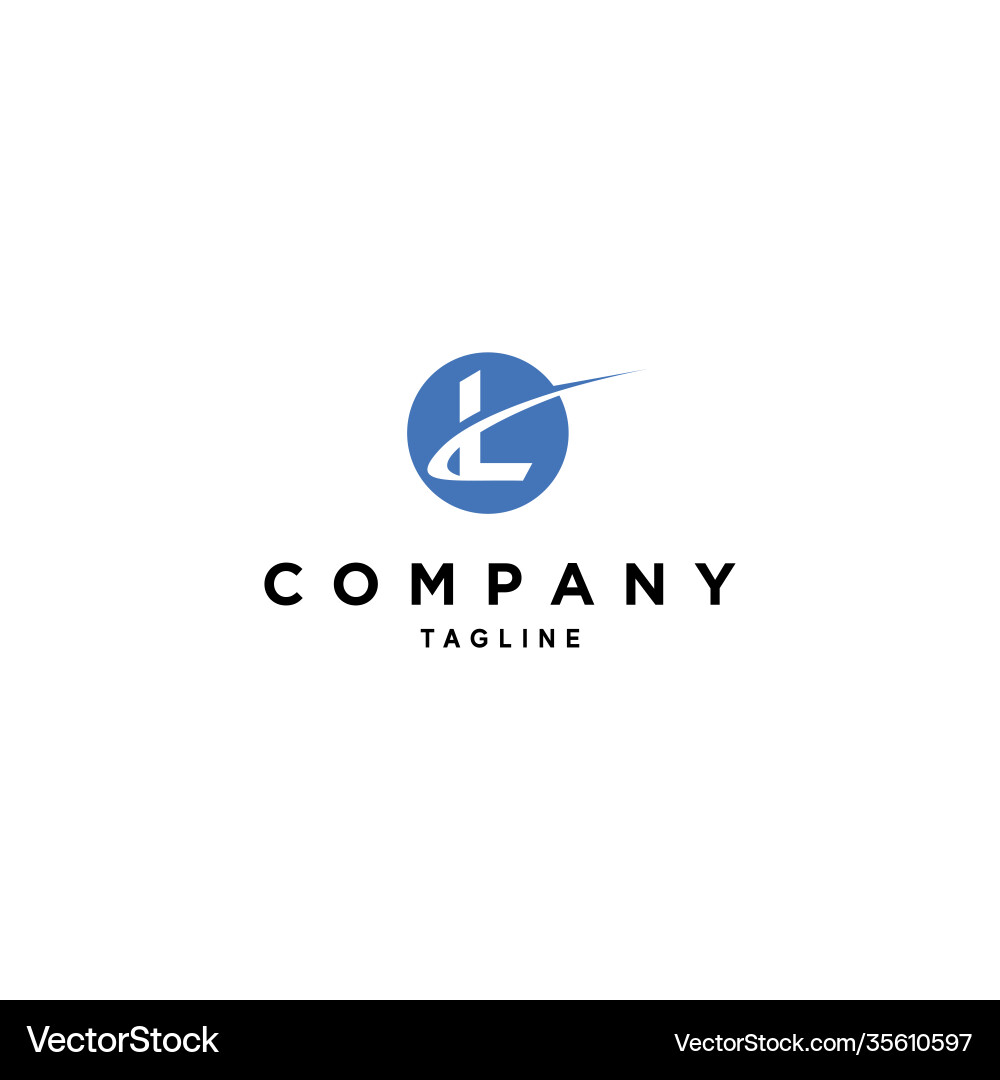 Luxury and elegant design initial letter l 1 Vector Image
