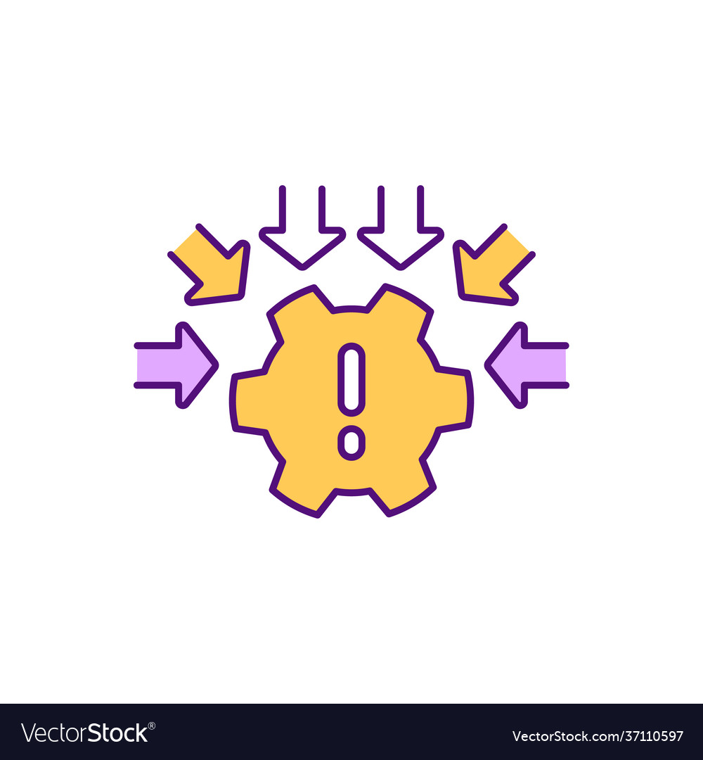 Risk management rgb color icon Royalty Free Vector Image Risk management rgb color icon Royalty Free Vector Image