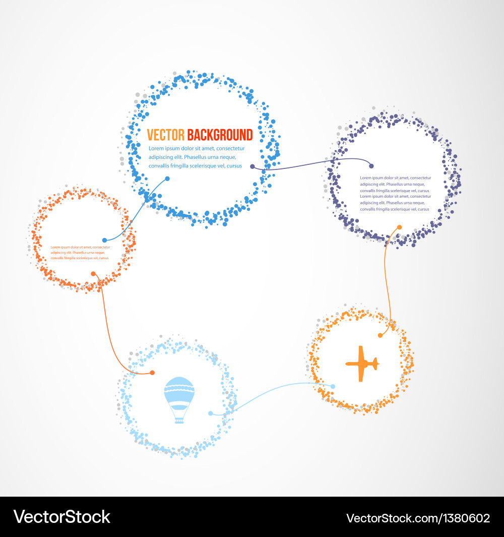 Abstract water and circle Royalty Free Vector Image