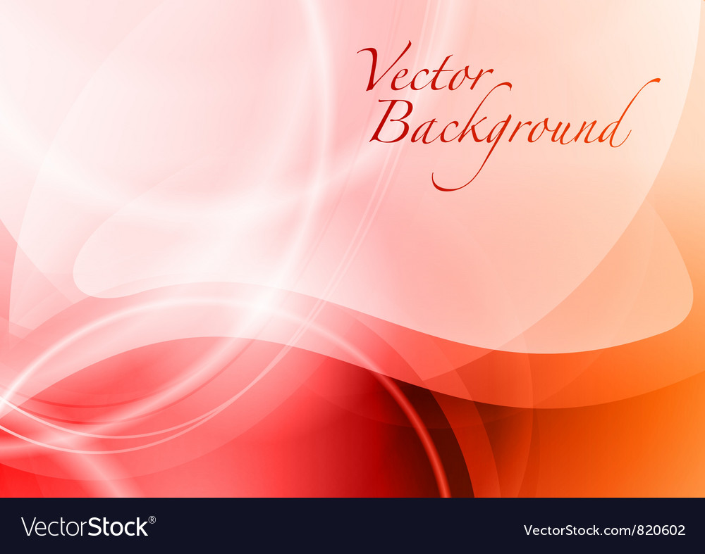 Background abstract red wave Royalty Free Vector Image
