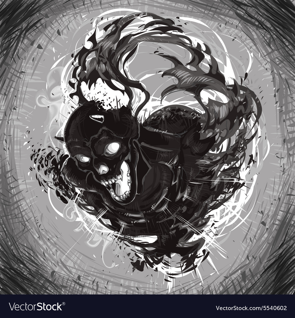 Dark death Royalty Free Vector Image - VectorStock