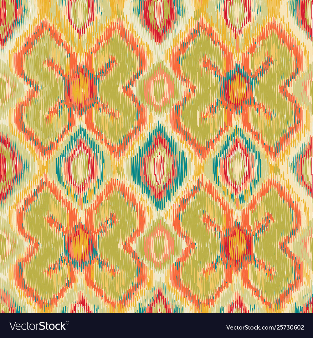 Ikat pattern Royalty Free Vector Image - VectorStock