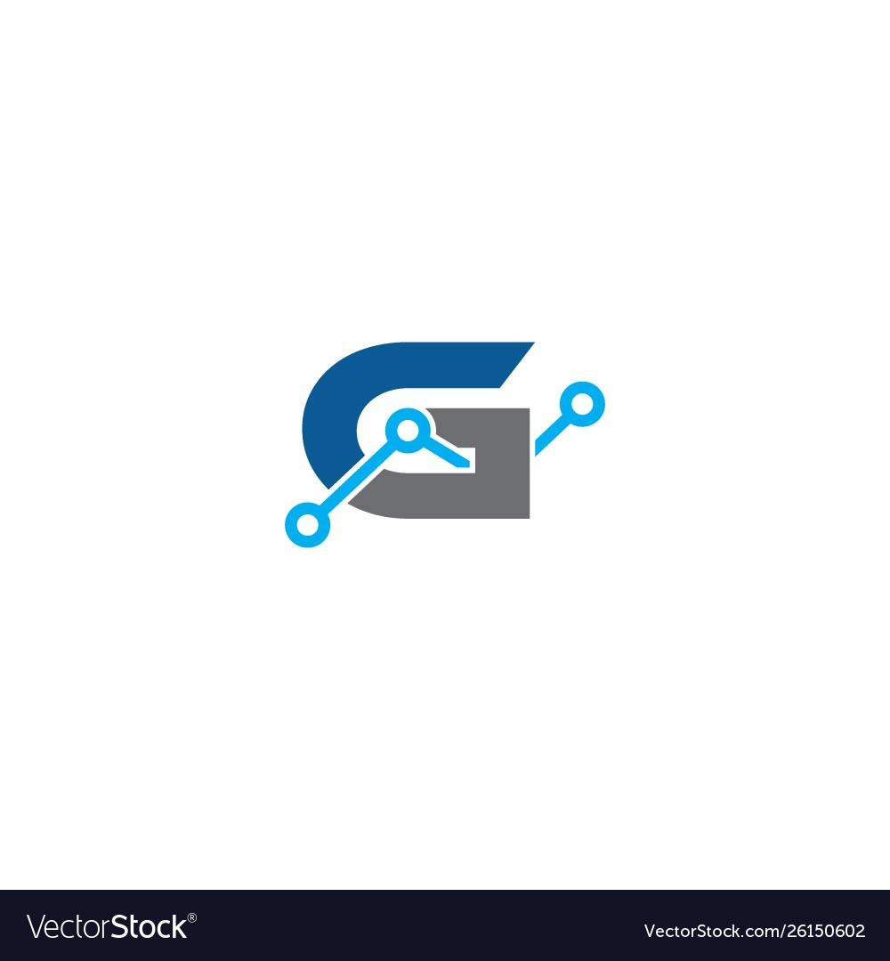 Initial g logo template Royalty Free Vector Image