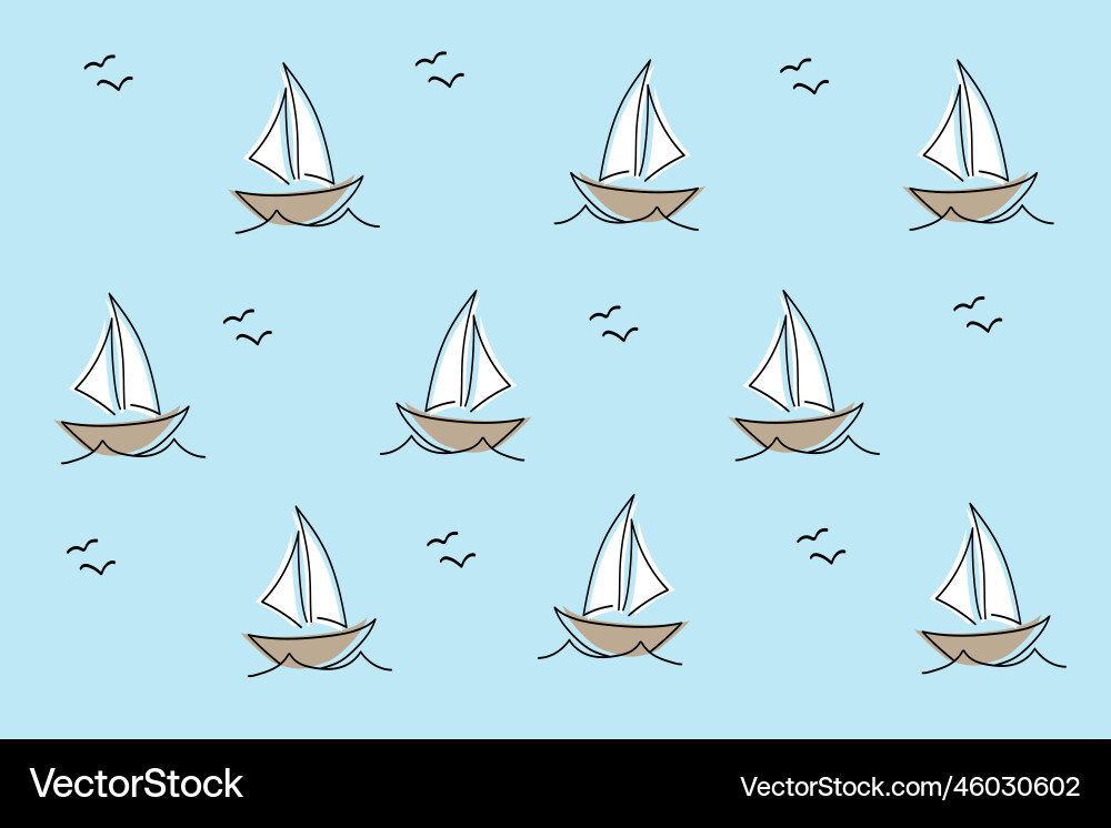 Yacht ship boat marine background texture Vector Image