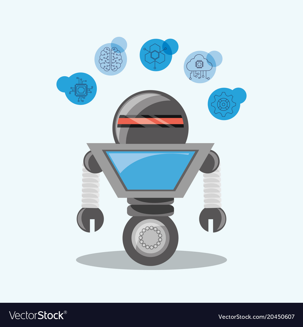 Artificial intelligence design Royalty Free Vector Image