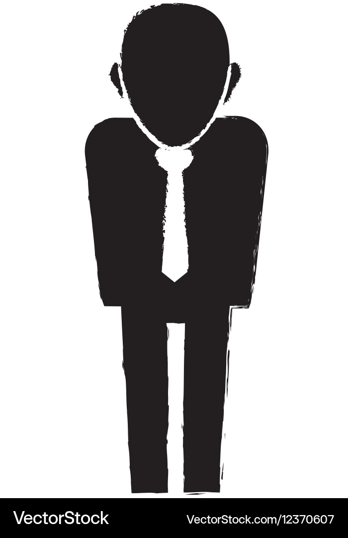 Businessman executive profile Royalty Free Vector Image
