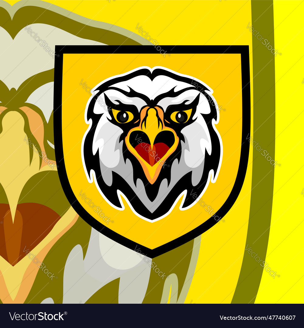 Eagle logo mascot Royalty Free Vector Image - VectorStock Eagle logo mascot Royalty Free Vector Image - VectorStock