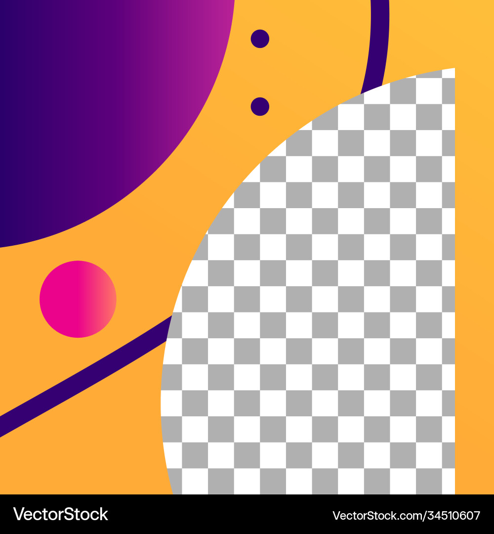 Fluid shapes post colorful photo frame Royalty Free Vector