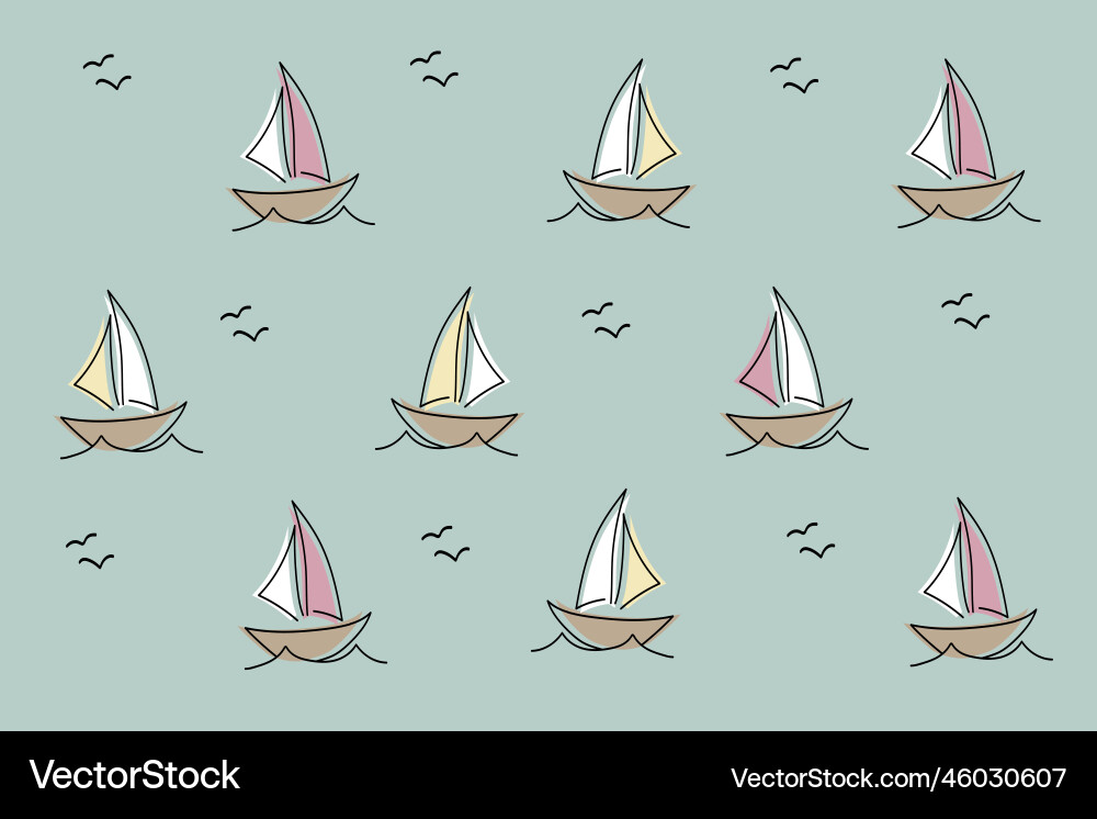 Yacht ship boat marine background texture Vector Image