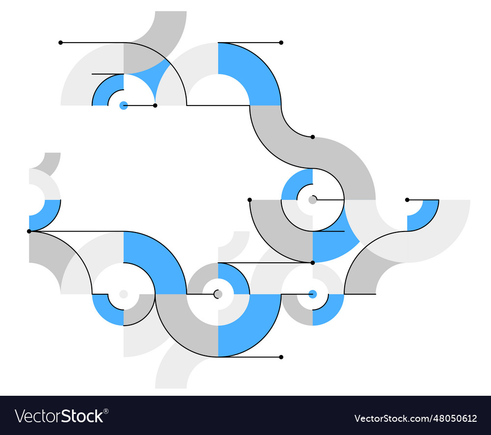 Abstract tech engineering draft background Vector Image