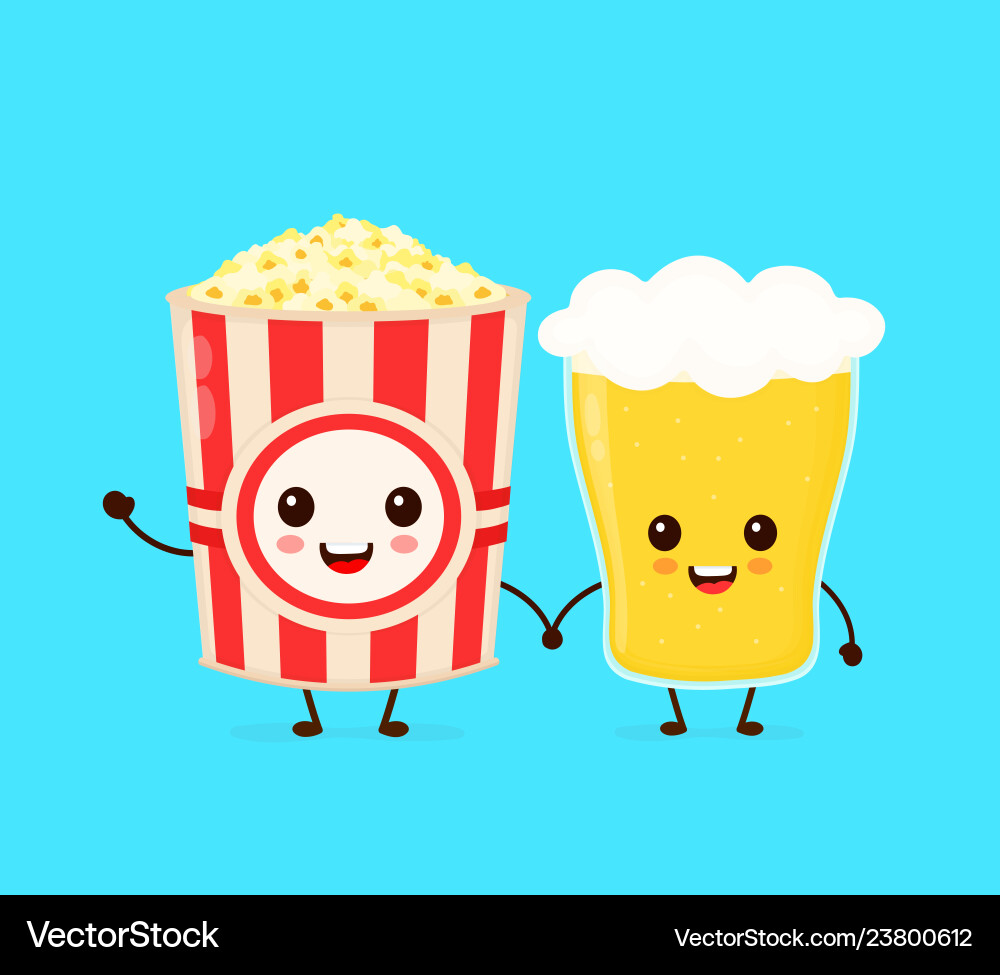 Funny happy cute smiling bucket Royalty Free Vector Image