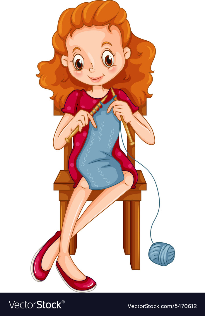 Knitting Royalty Free Vector Image - VectorStock