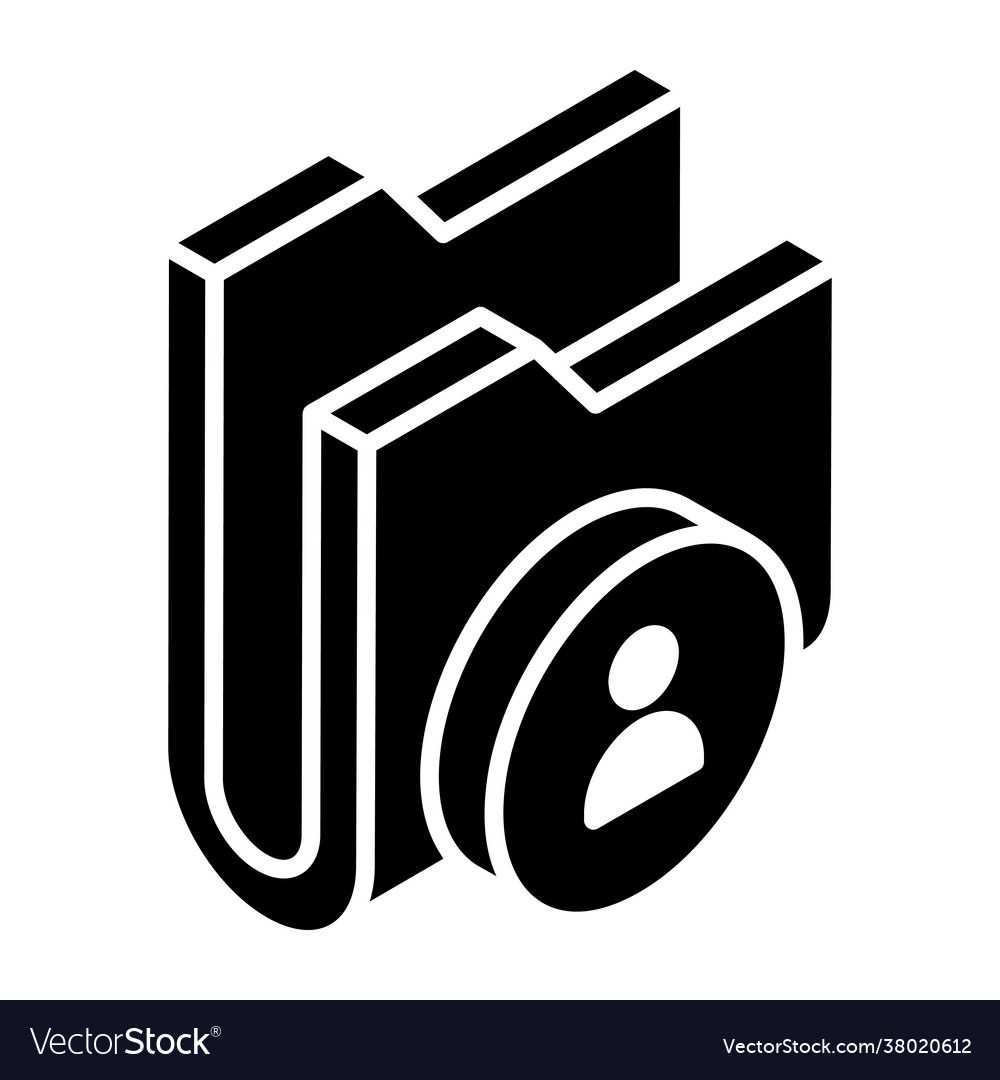 User folder Royalty Free Vector Image - VectorStock