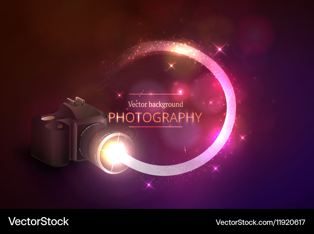 Camera shooting photo and video Royalty Free Vector Image