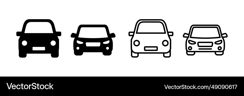 Car icon sign sedan Royalty Free Vector Image - VectorStock