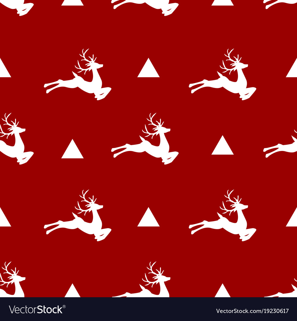 Christmas icons seamless pattern Royalty Free Vector Image