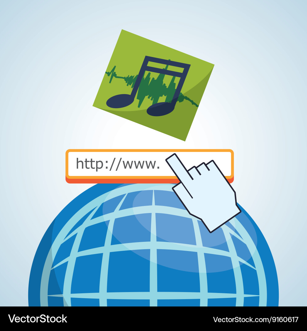 Internet design online icon colorful Royalty Free Vector