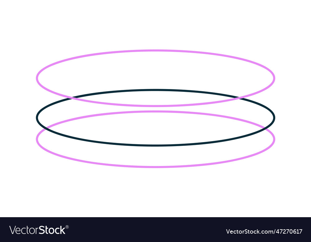 Linear rounded element Royalty Free Vector Image