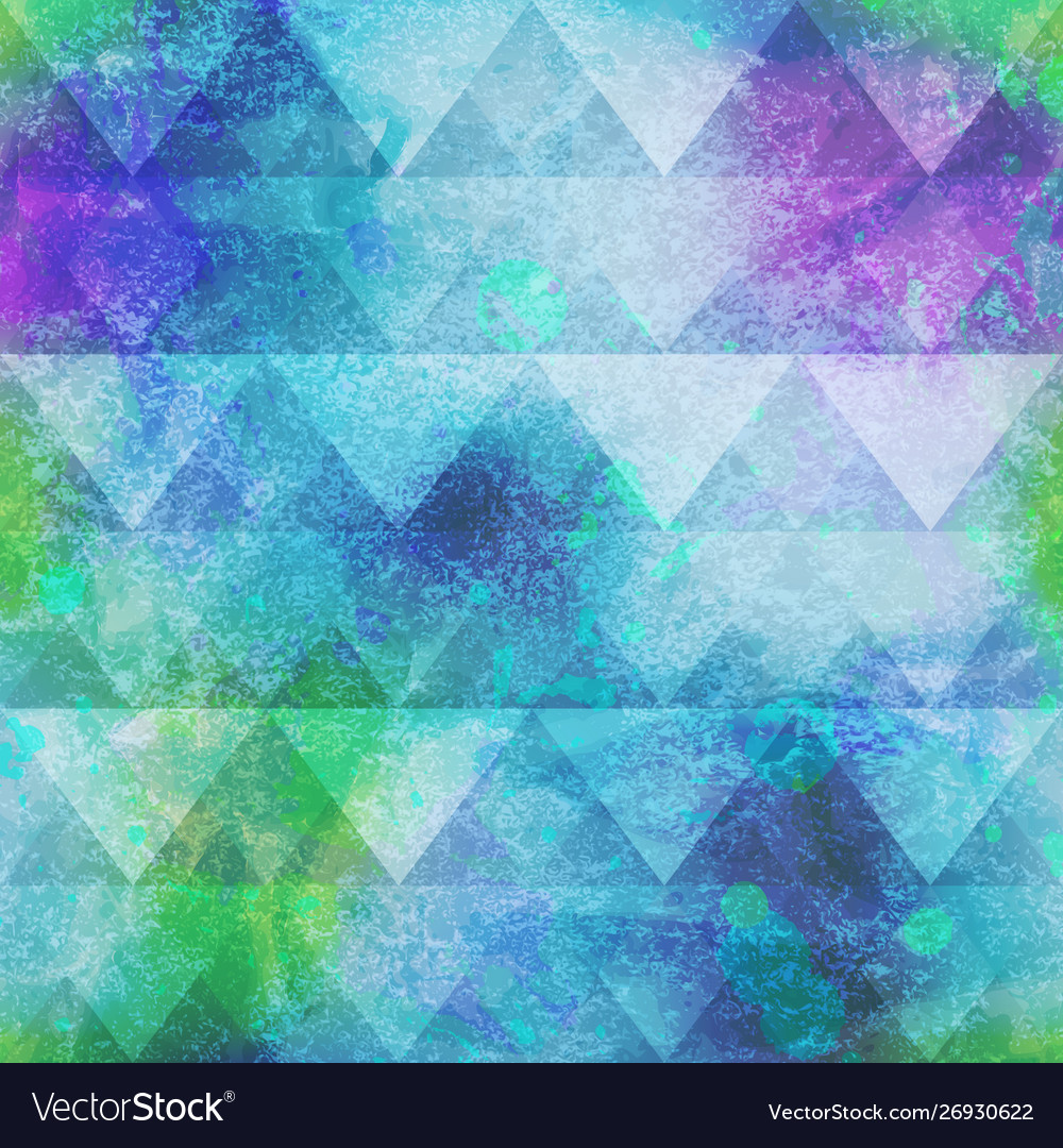 Grunge triangle seamless pattern Royalty Free Vector Image