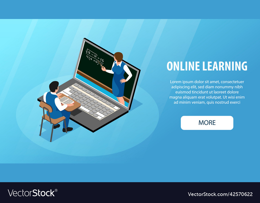 Online service horizontal banner Royalty Free Vector Image