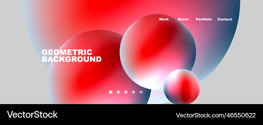 Round shapes and circles geometric abstract Vector Image