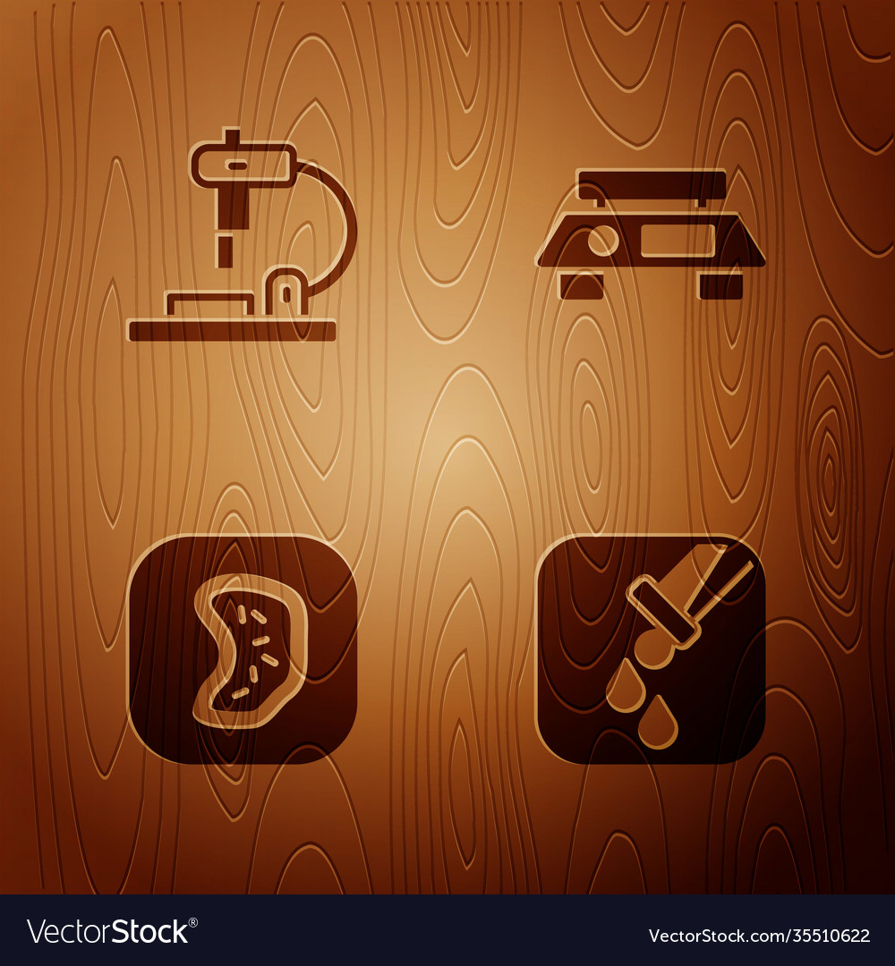 Set test tube and flask microscope bacteria Vector Image Set test tube and flask microscope bacteria Vector Image