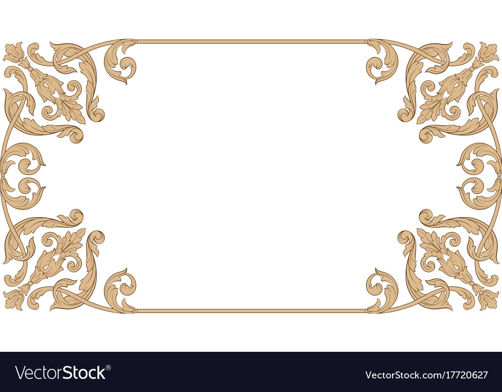 Classical baroque Royalty Free Vector Image - VectorStock