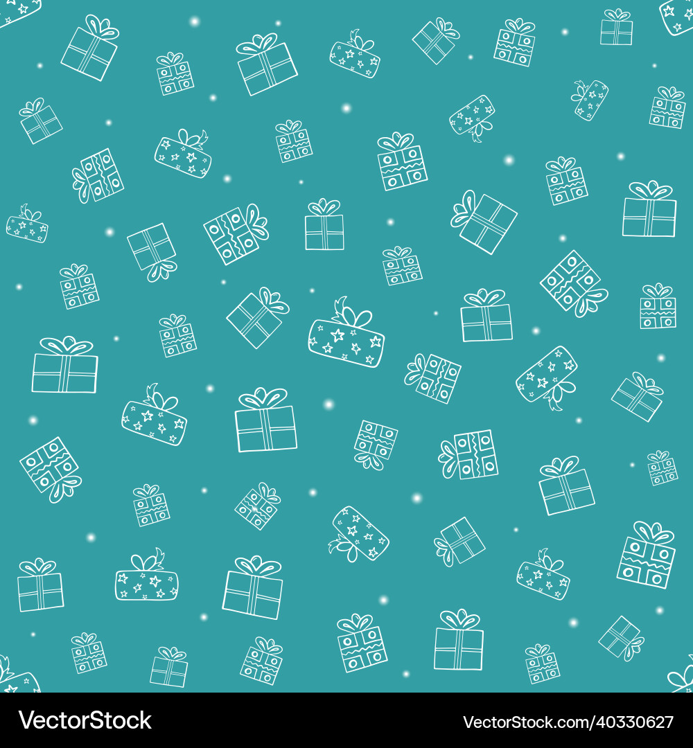 Hand drawn beautiful seamless pattern of cute Vector Image
