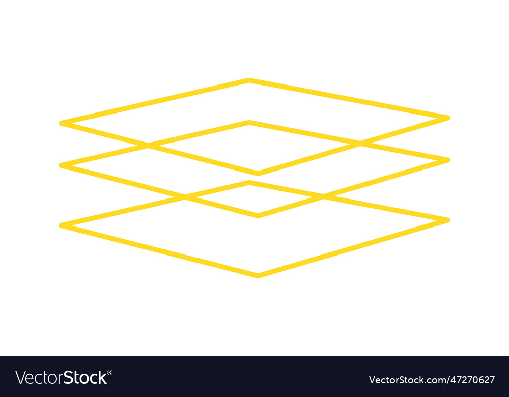 Linear square element Royalty Free Vector Image