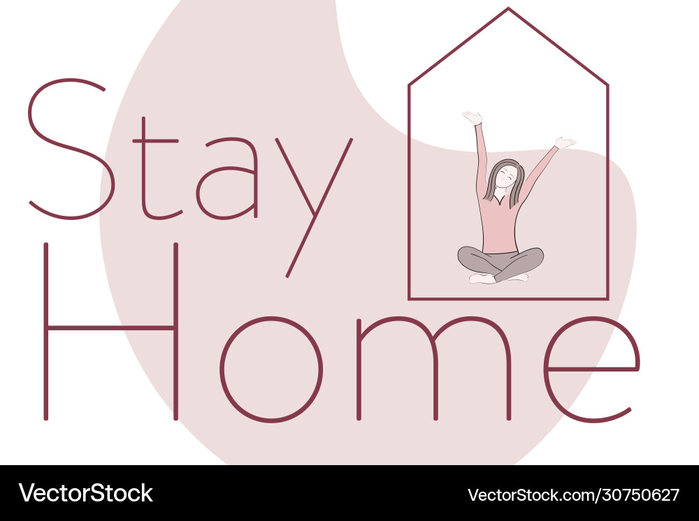 Self quarantine and social distancing concept Vector Image