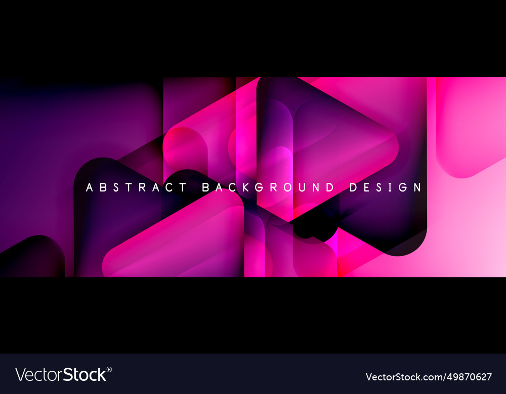 Shadow and light triangle background dynamic Vector Image
