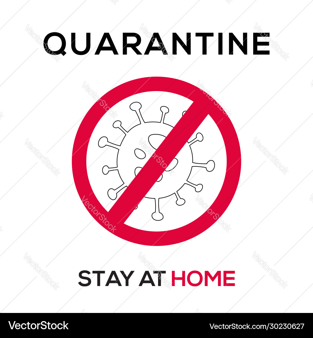 Stay at home - self isolation to prevent spreading