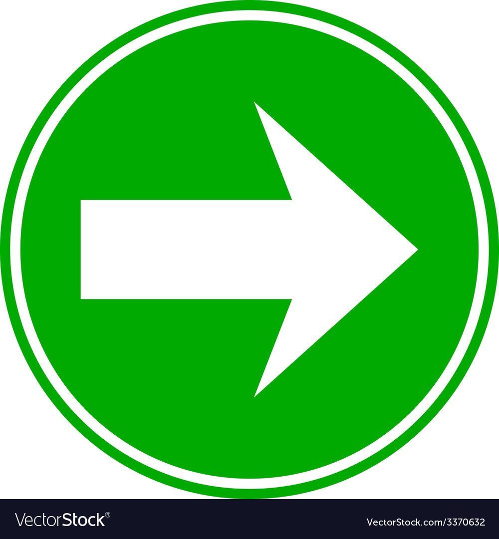 Arrow sign button Royalty Free Vector Image - VectorStock