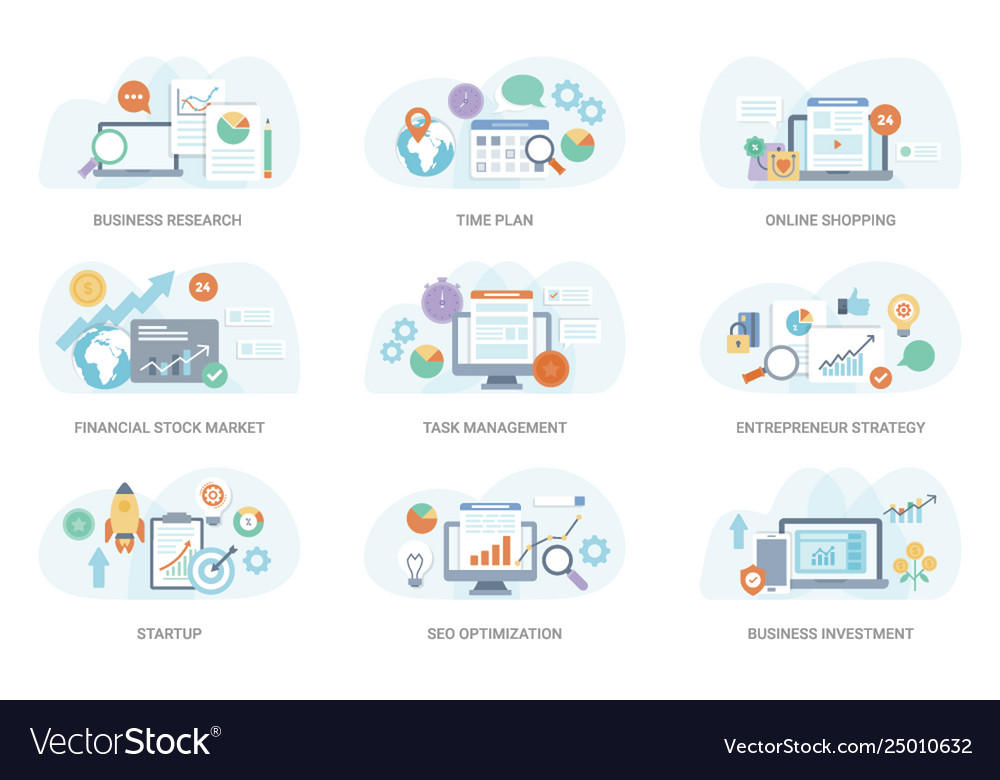 Finance flat Royalty Free Vector Image - VectorStock