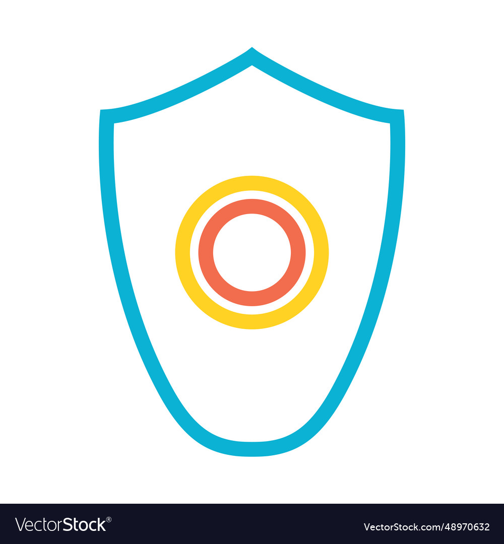 Shield virus protector icon Royalty Free Vector Image