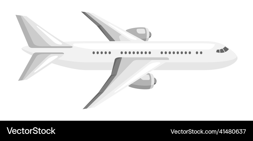 Airplane image for travel or trip Royalty Free Vector Image