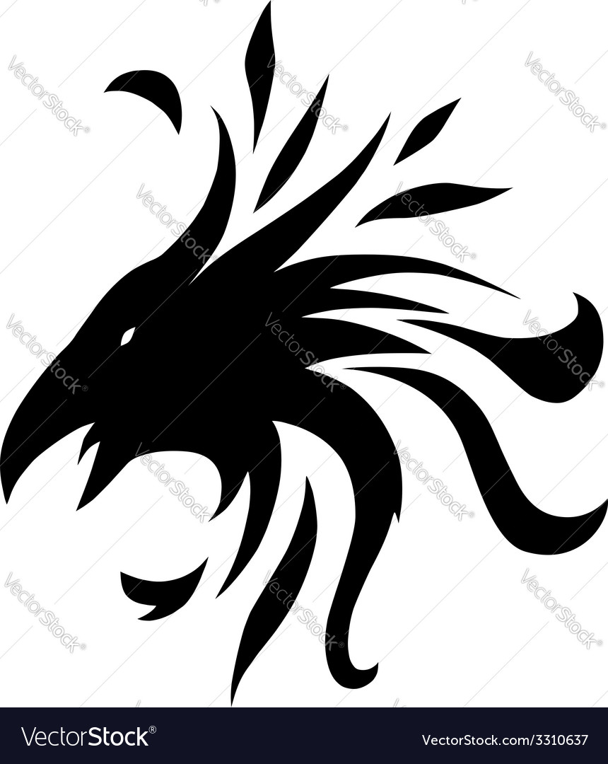 Crow abstract Royalty Free Vector Image - VectorStock