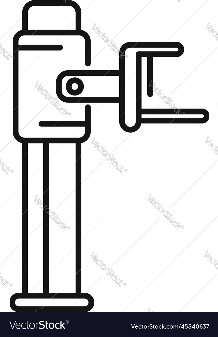 Hospital mammography machine icon outline Vector Image Hospital mammography machine icon outline Vector Image