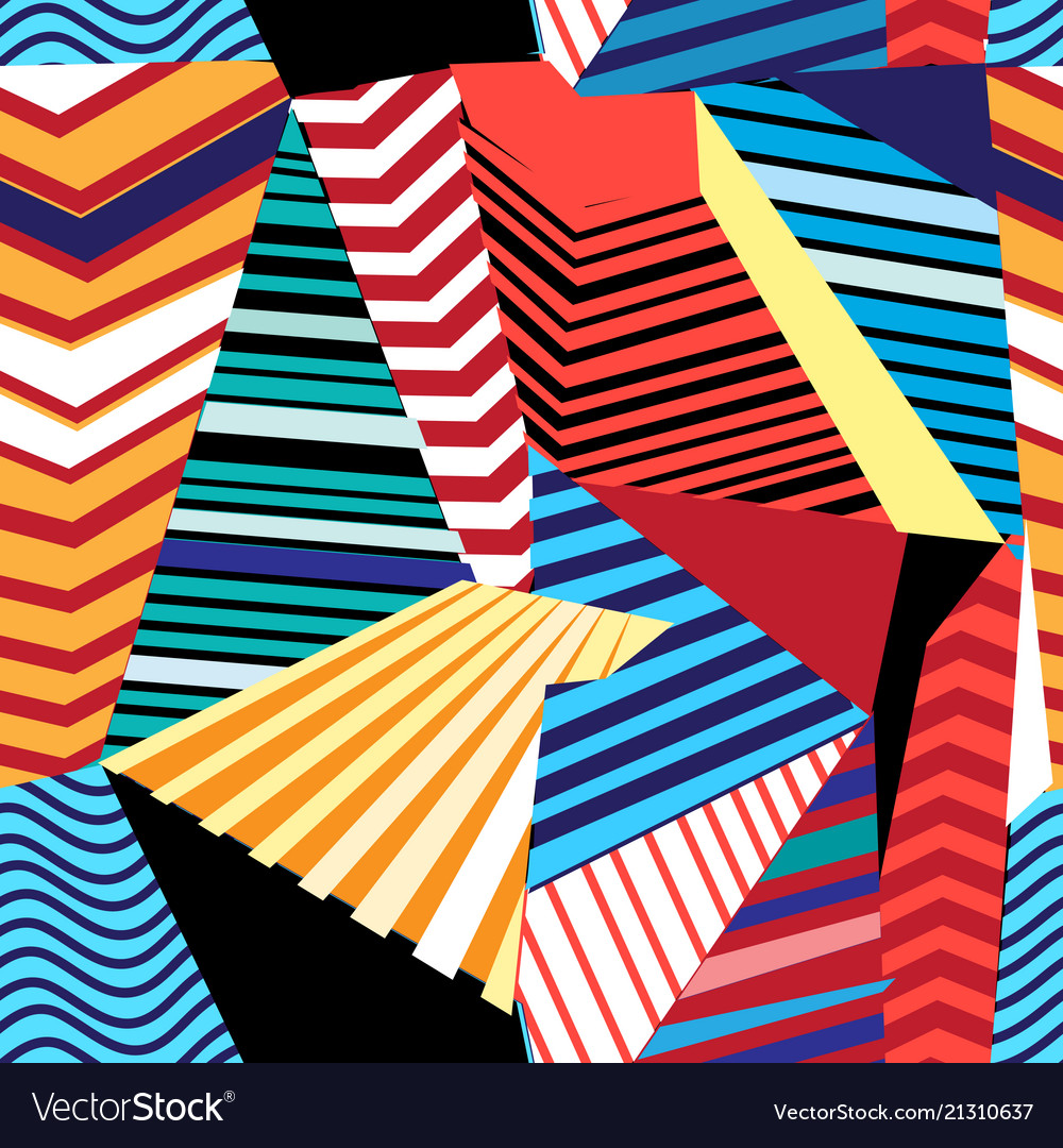 Multicolored geometric pattern Royalty Free Vector Image