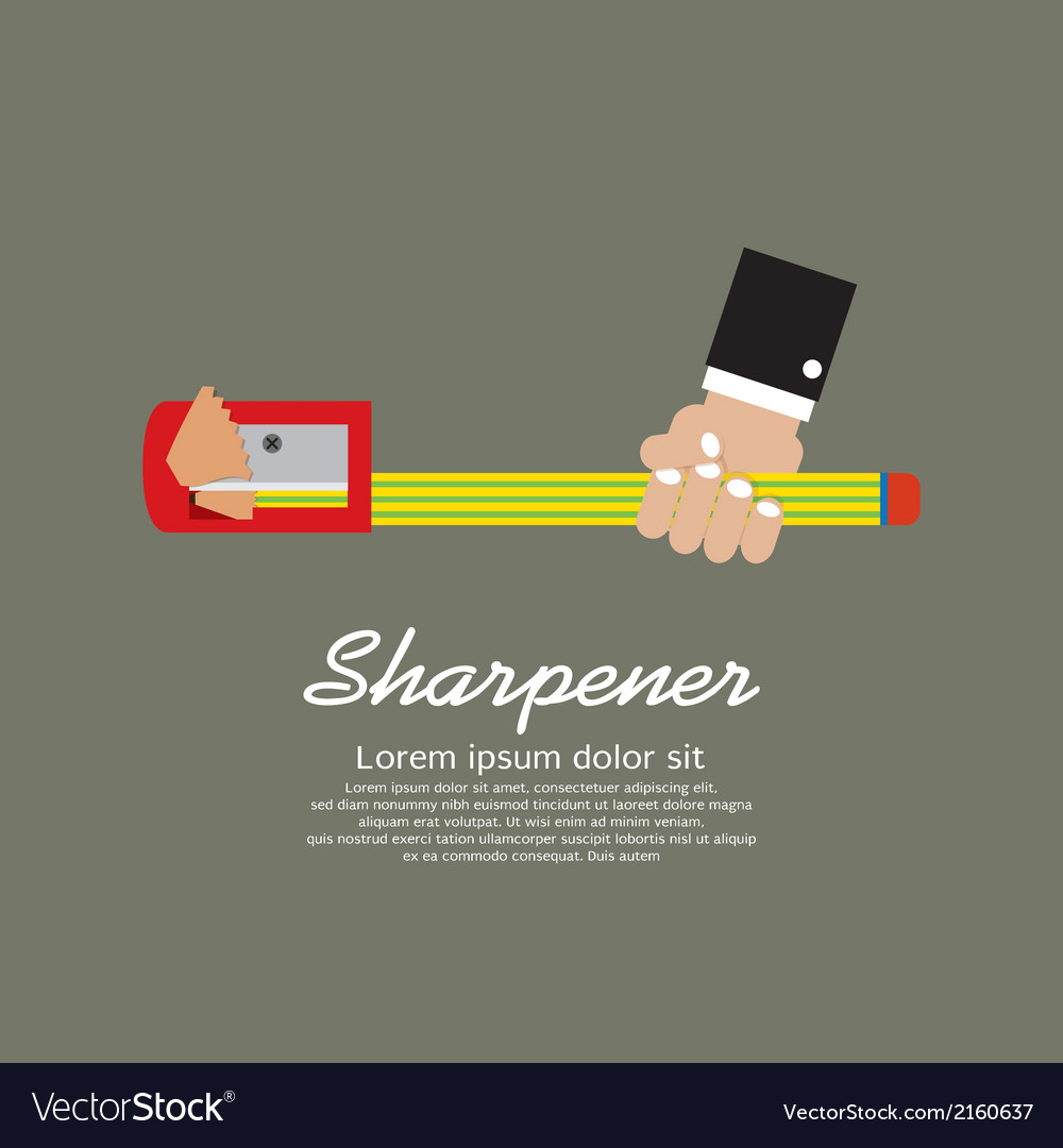 Pencil sharpener Royalty Free Vector Image - VectorStock