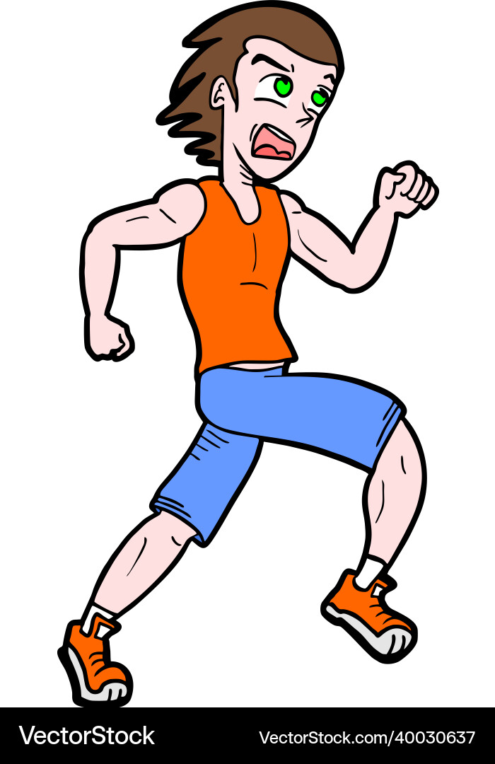 Run boy Royalty Free Vector Image - VectorStock