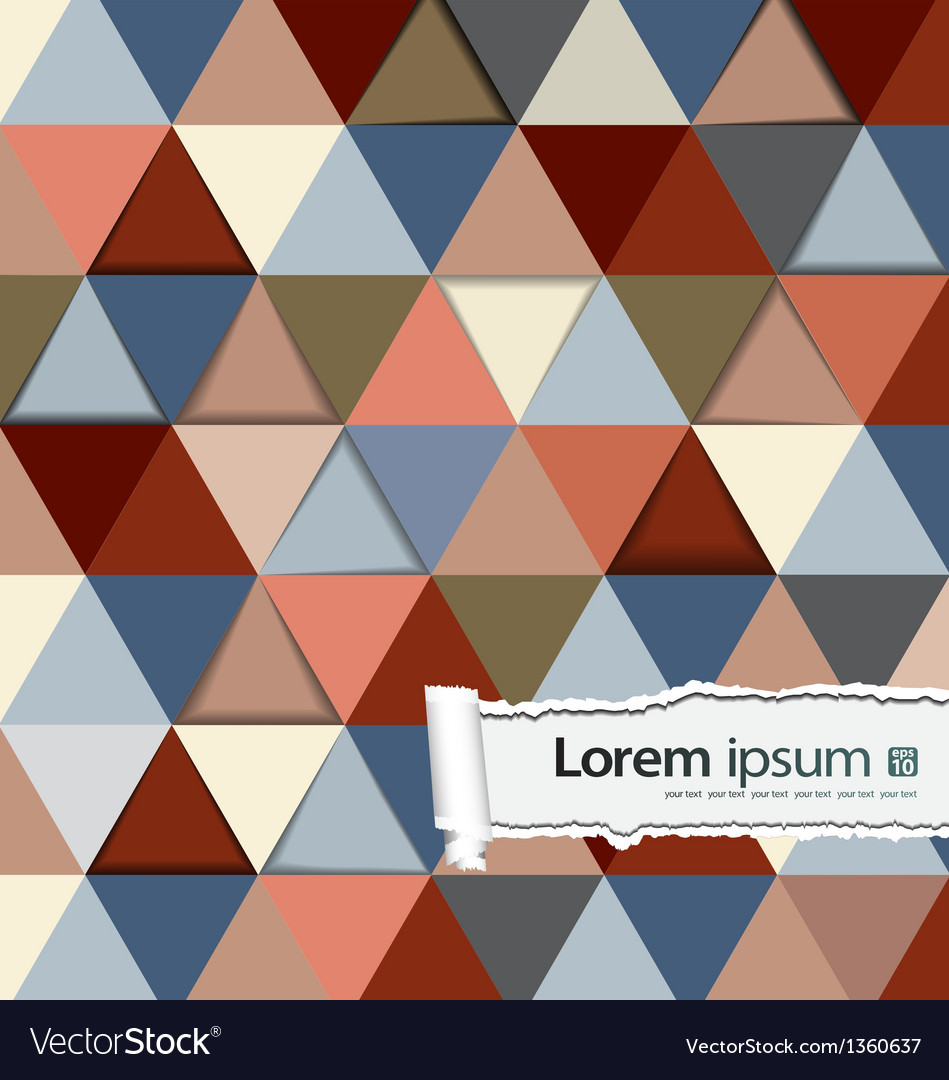 Triangle background Royalty Free Vector Image - VectorStock