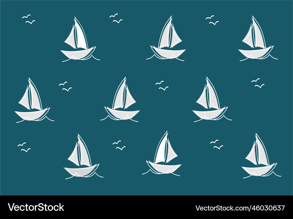 Yacht ship boat marine background texture Vector Image
