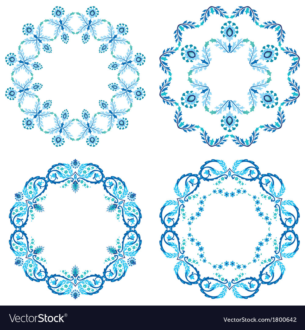 Blue version design element Royalty Free Vector Image