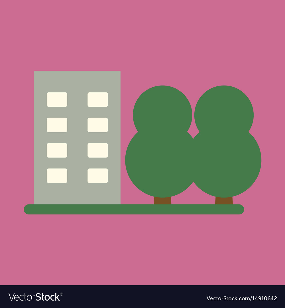 Flat icon multi-storey Royalty Free Vector Image